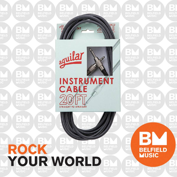 Aguilar AG-INST20SS Instrument Cable 20FT Guitar Lead Straight / Strai ...