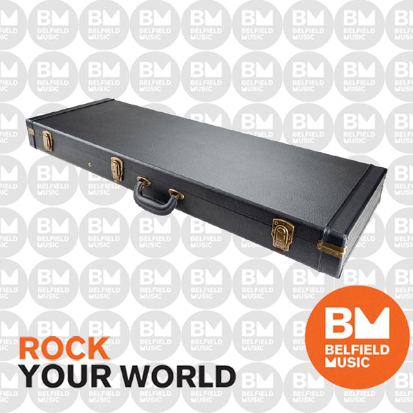 Armour APCSSB Short Scale Bass Guitar Hard Case w/ Vintage Bronze Hard ...