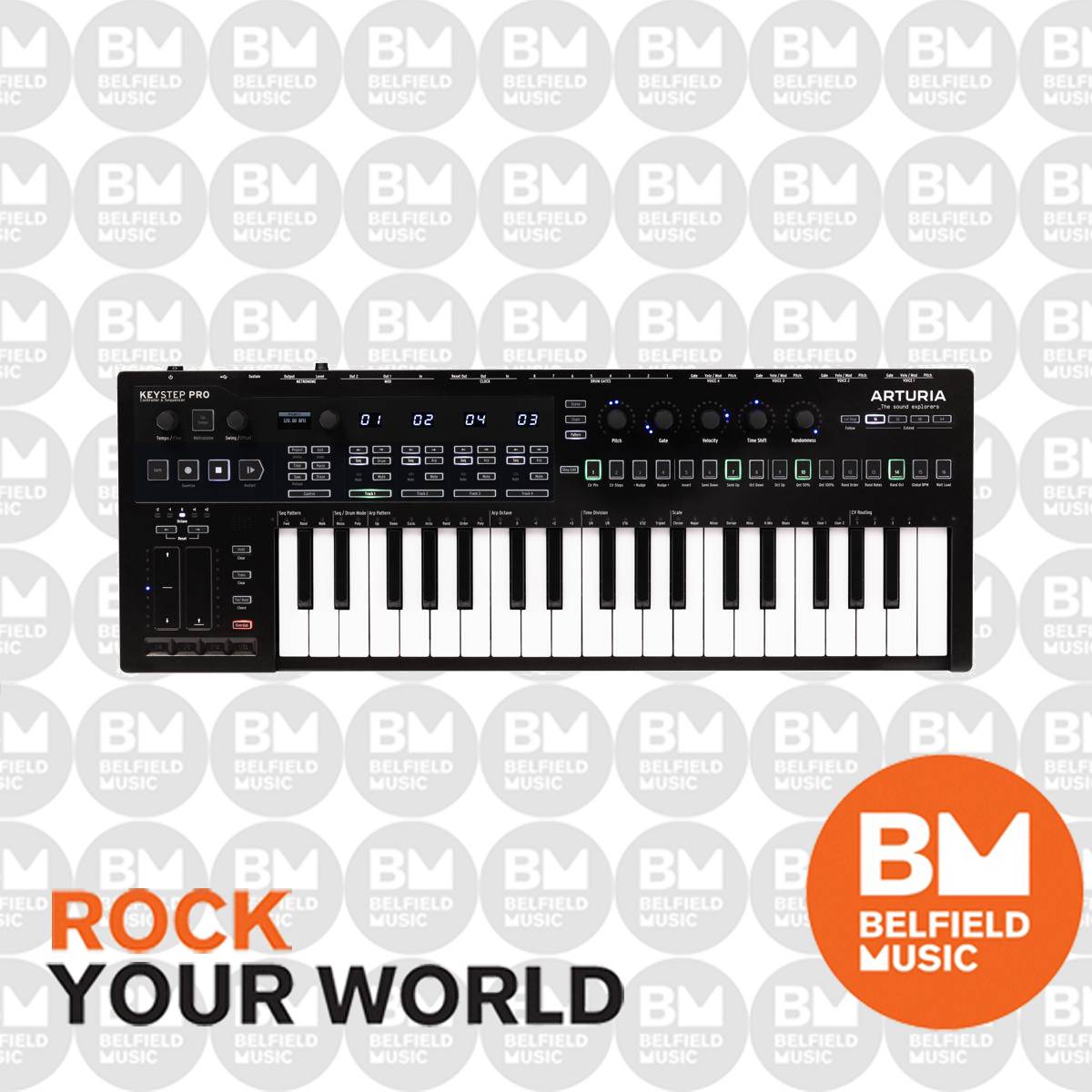 Arturia Keystep Pro All-In-One Step Sequencer & Controller Keyboard Ch ...