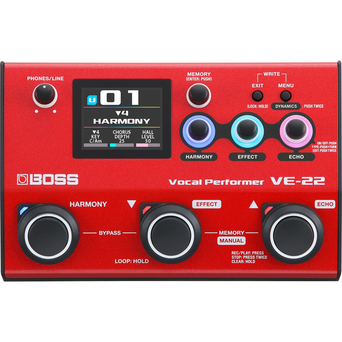 Boss VE-22 Vocal Performer Effects Pedal VE22 - Belfield Music