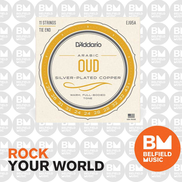 D'Addario EJ95A Arabic Oud Strings 11-String Silver-Plated Copper 26-4 ...