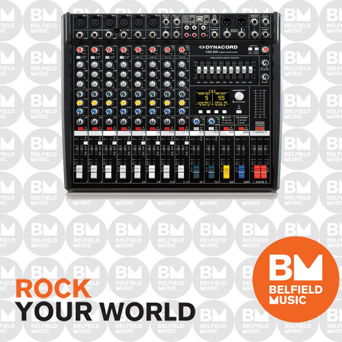 Dynacord CMS 600-3 8-channel Compact Mixer - Belfield Music