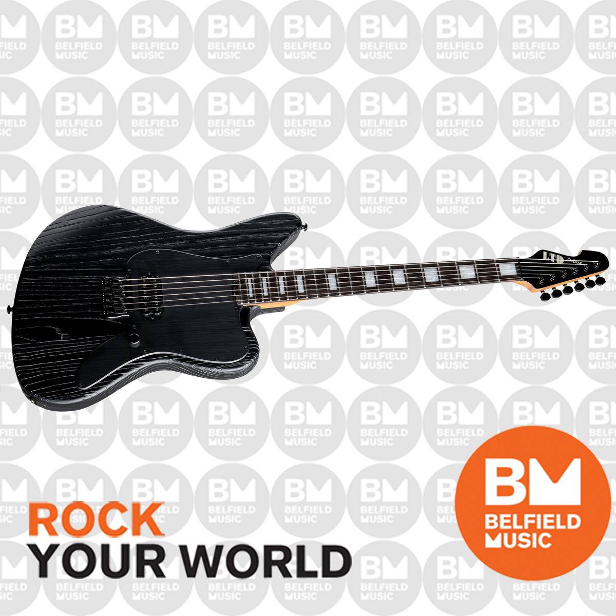 ESP LTD XJ-1 HT Electric Guitar Black Blast w/ Fishman - Belfield Music