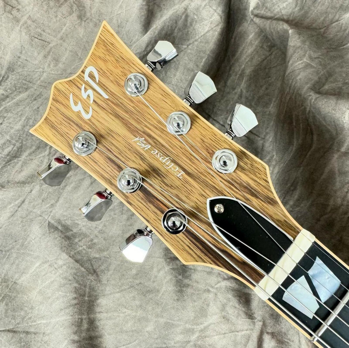 ESP USA Eclipse Electric Guitar Black Limba Natural - Belfield Music