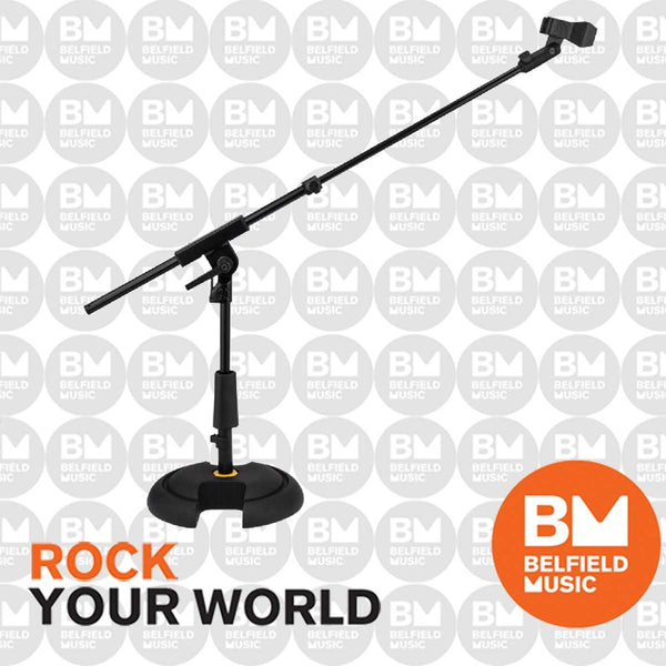 Hercules MS120B PRO Low Profile H-Shaped Base Mic Stand w/ Telescopic ...