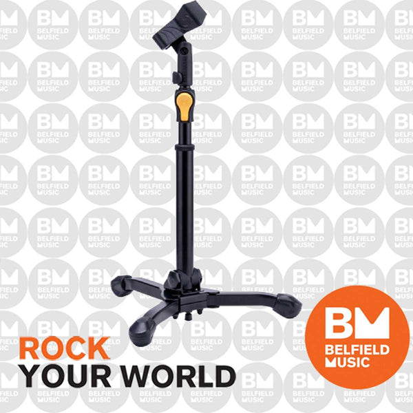 Hercules MS300BPLUS Microhpone Stand Short Straight Tripod Base w/ EZ ...