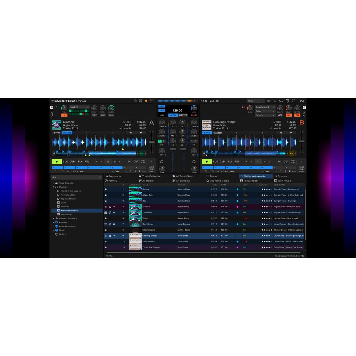 Native Instruments NI Traktor Pro 4 Software - Belfield Music