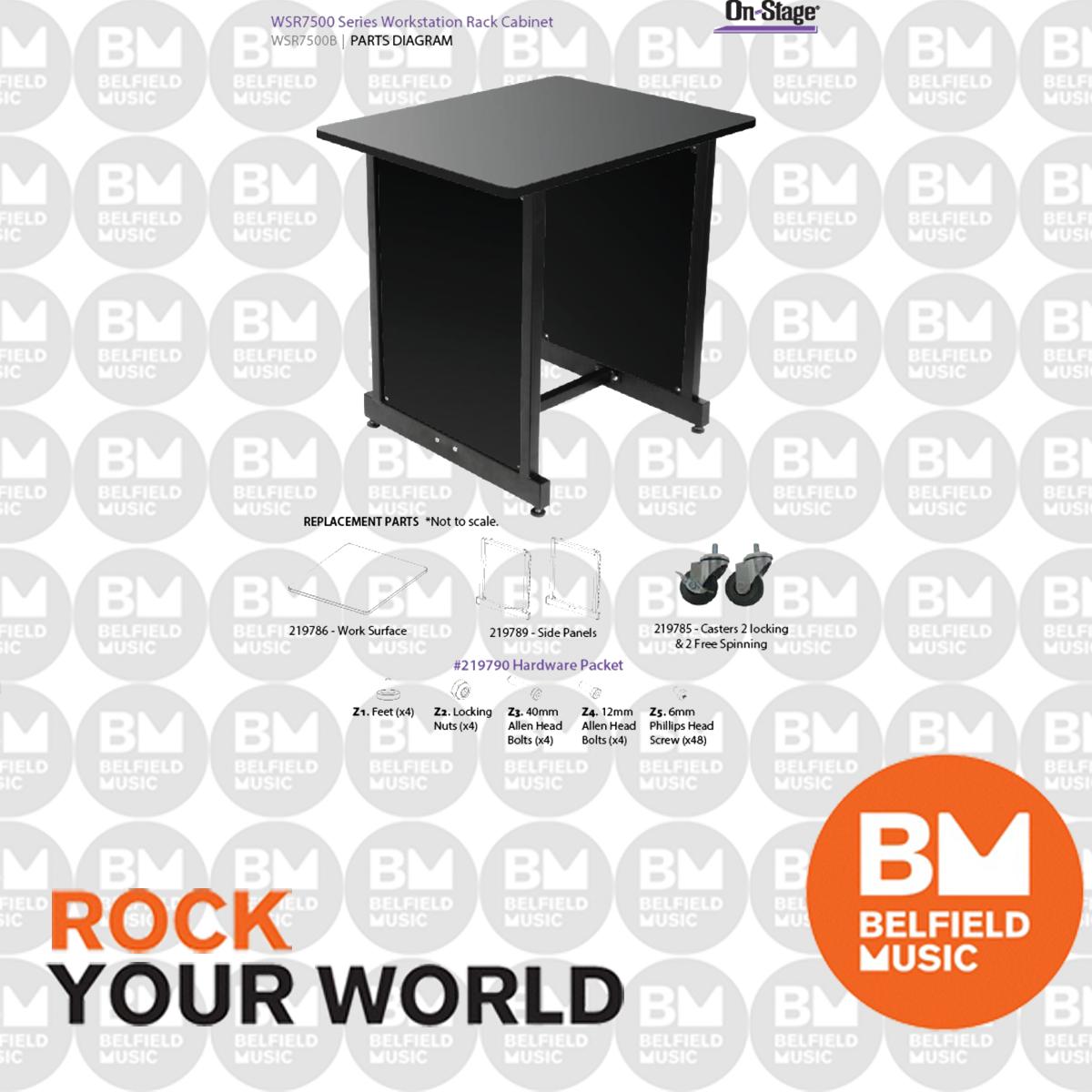 On Stage WSR7500B Rack Cabinet Black - Belfield Music