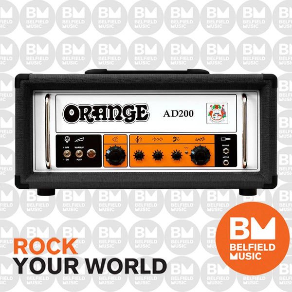 Orange AD200B-V2-BK UK Made Bass Guitar Amplifier 200w Amp Head - Blac ...
