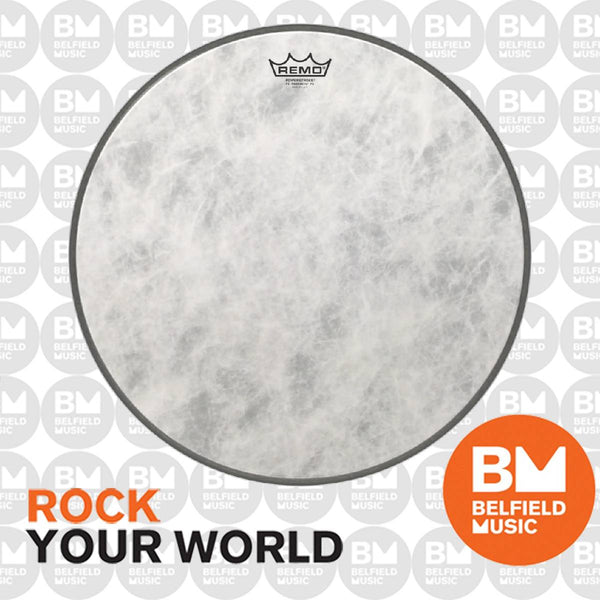 Remo P3-1524-FA Powerstroke 3 Bass Drum Head Skin 24 Inch Fiberskyn 24 ...