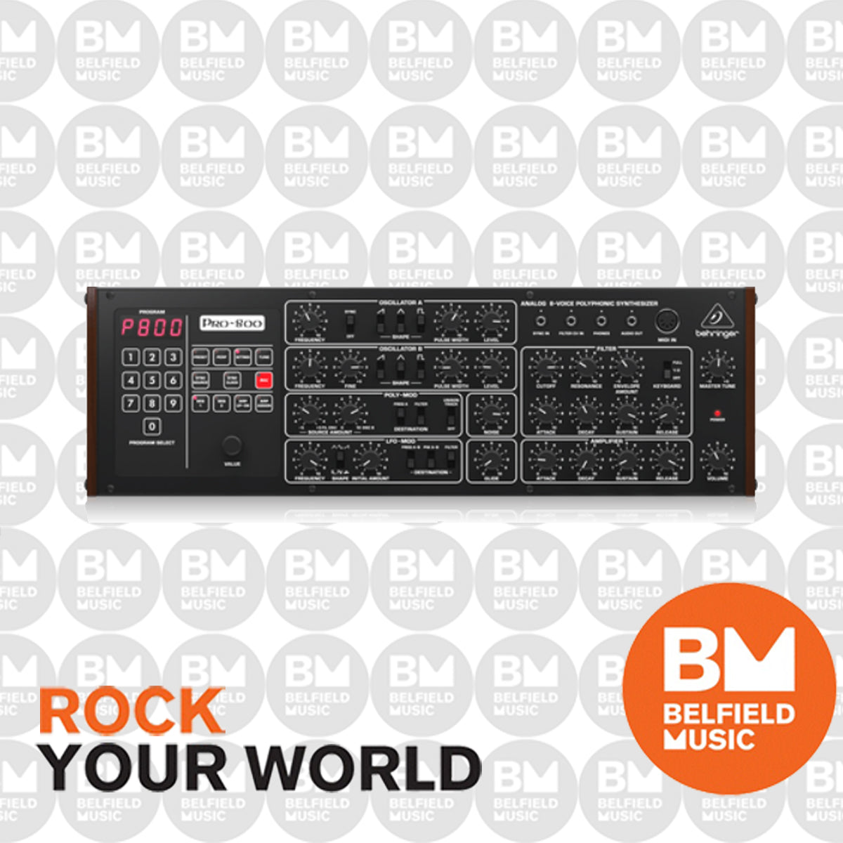 Behringer PRO800 Analog 8-Voice Polyphonic Synthesizer - Buy Online - Belfield Music