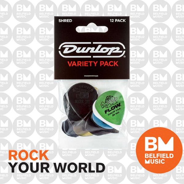 Jim Dunlop Guitar Picks Shred Pick Variety Pack Assorted (12 Pack) - J ...