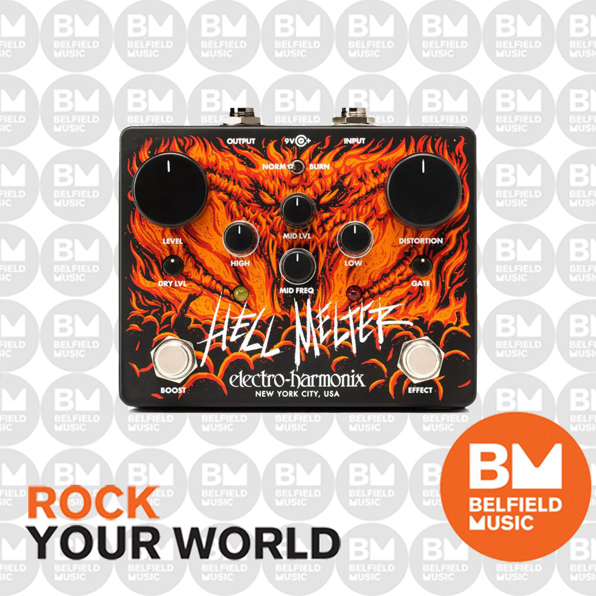 Electro-Harmonix EHX Hell Melter Advanced Metal Distortion - Belfield Music