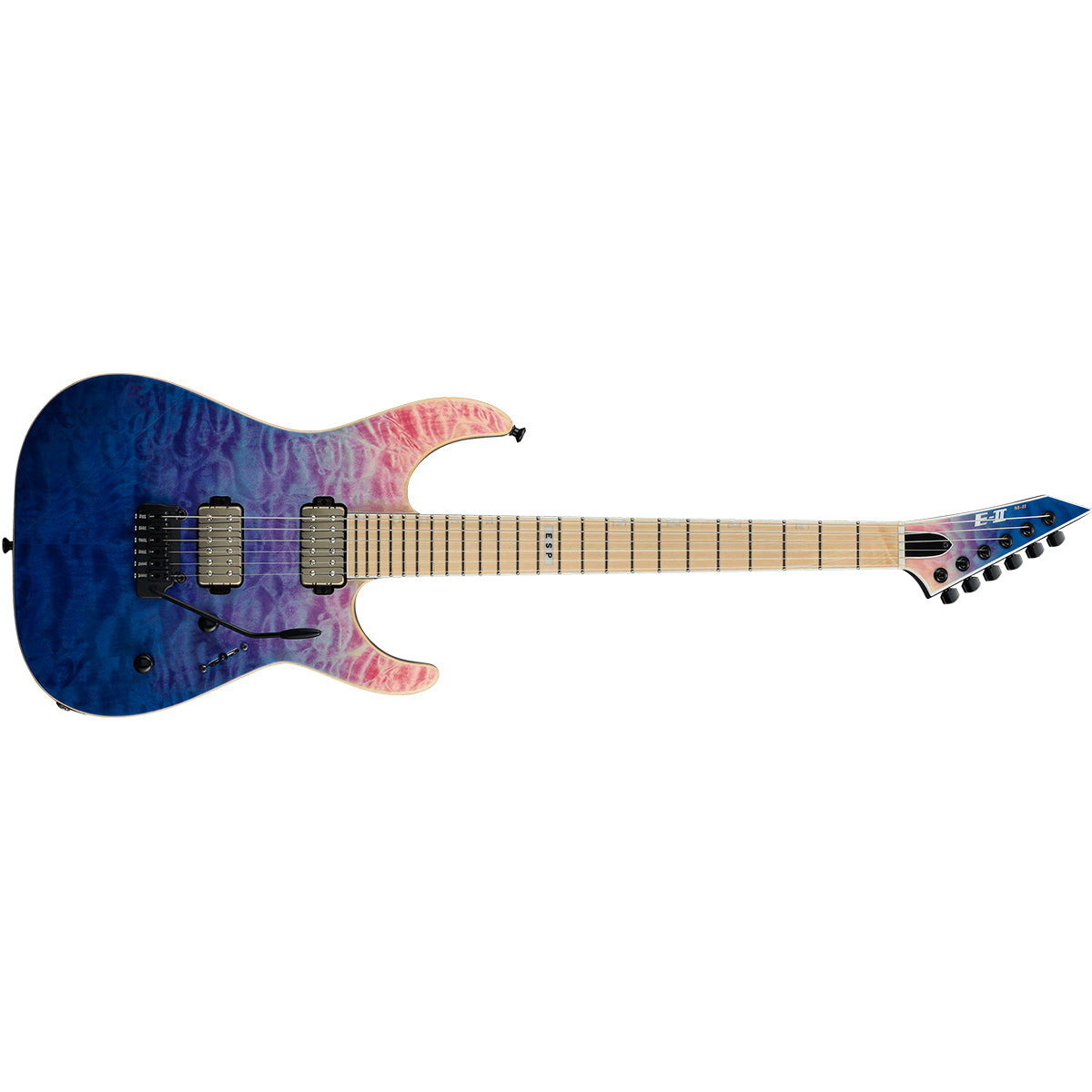 ESP E-II M-II HS Electric Guitar Quilted Maple Indigo Purple Fade ...