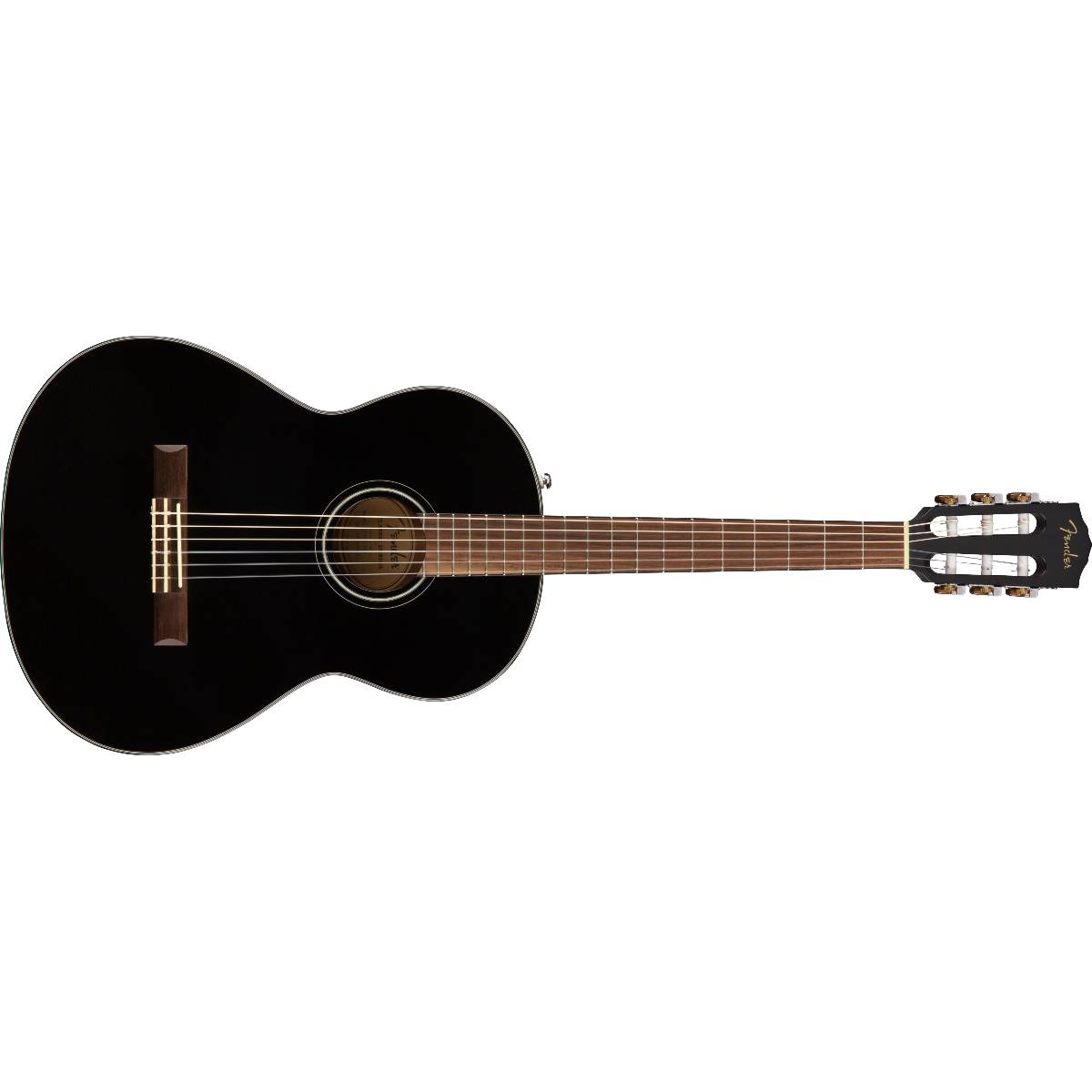 Fender CN-60S Classical Guitar Nylon String Acoustic Black - 097016050 ...