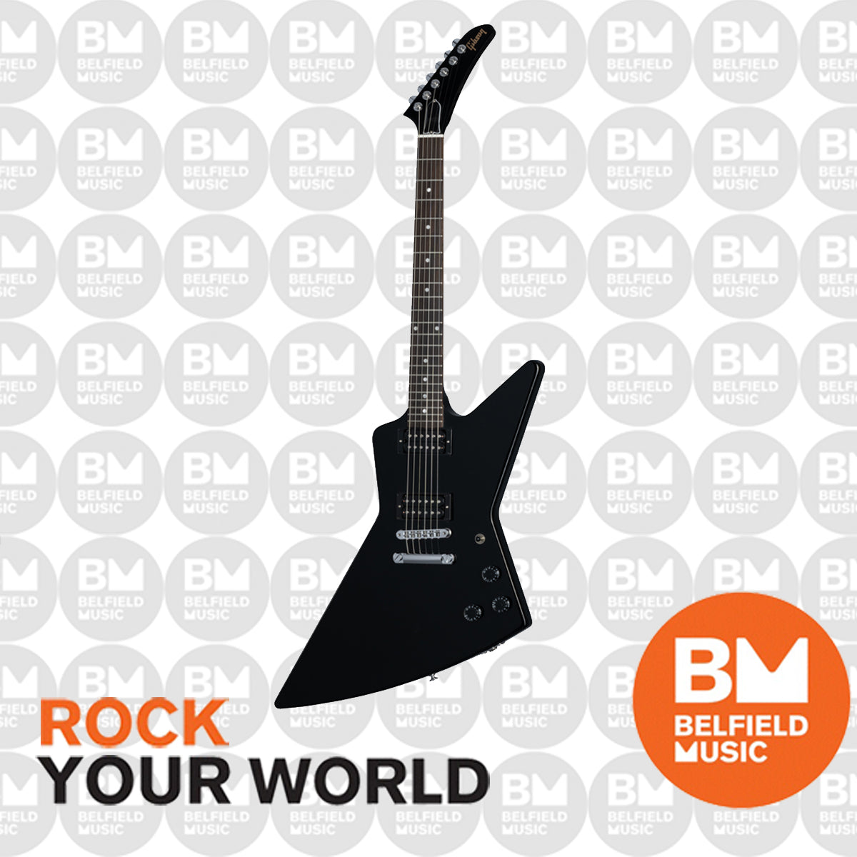 Gibson 80s Explorer Electric Guitar Ebony - DSXE00EBCH1 - Buy Online ...