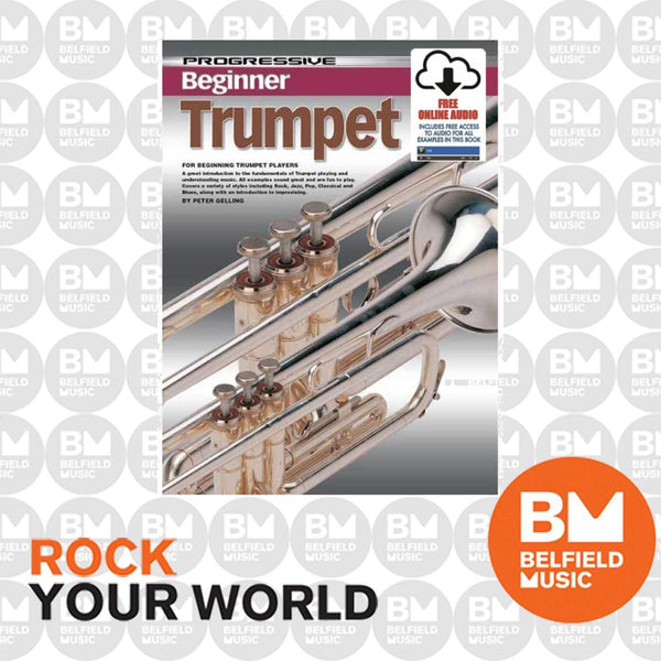 Progressive Books 69122 Beginner Trumpet w/ Online Media & Audio ...