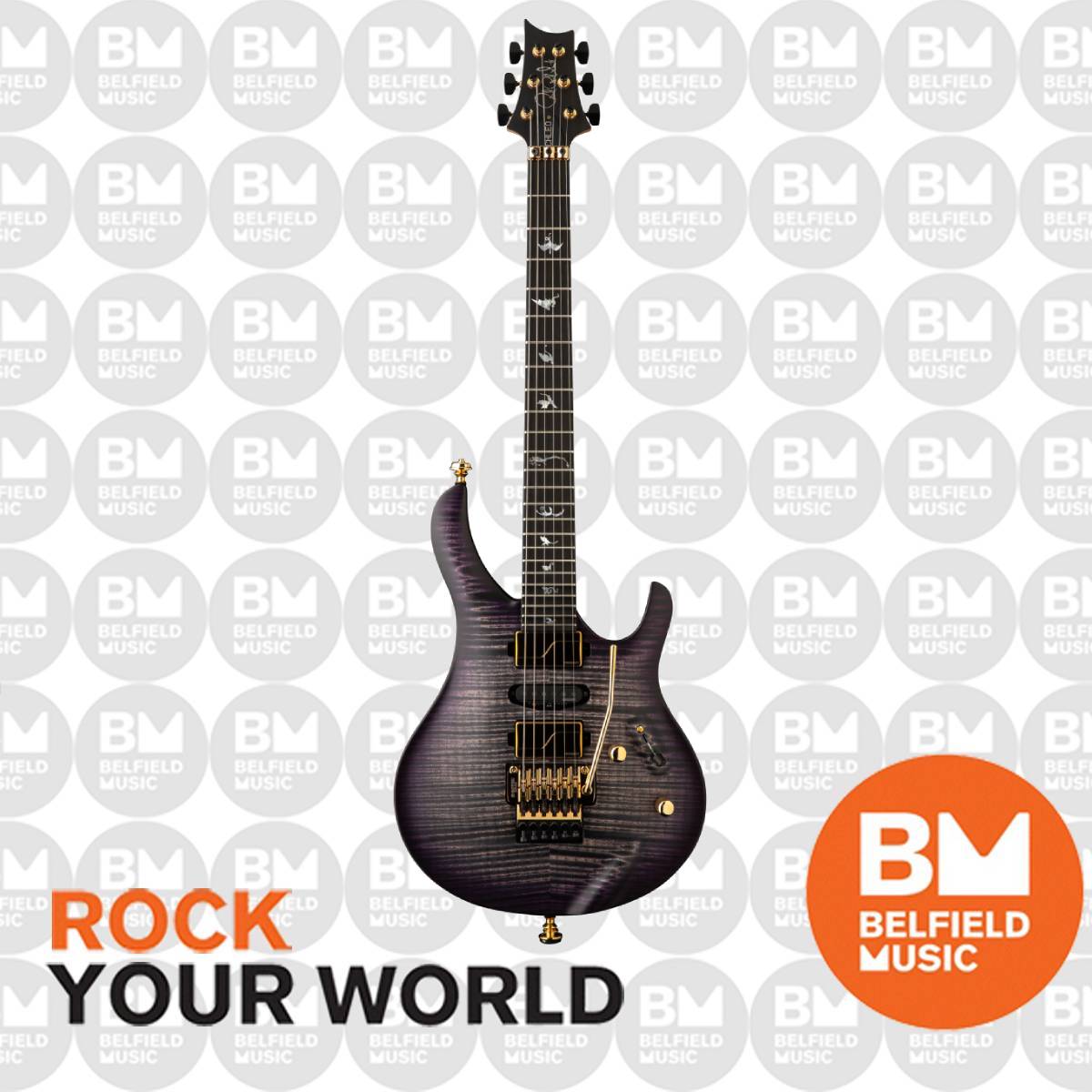 PRS Paul Reed Smith Chleo Herman Li Signature Charcoal Purple Burst ...