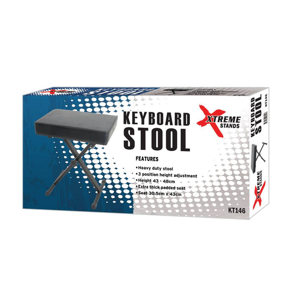 Xtreme KT146 Keyboard/Piano Bench Stool - 3 Positions - 43x30.5cm ...