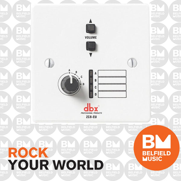 DBX ZC8 Zone Controller Wall-Mounted Up/Down Volume - Buy Online ...