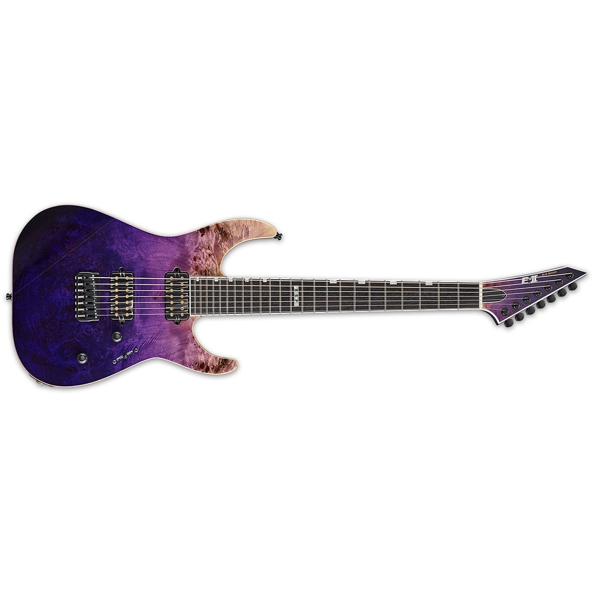 ESP E-II M-II 7 NT Electric Guitar 7-String Purple Natural Fade w/ Bare ...
