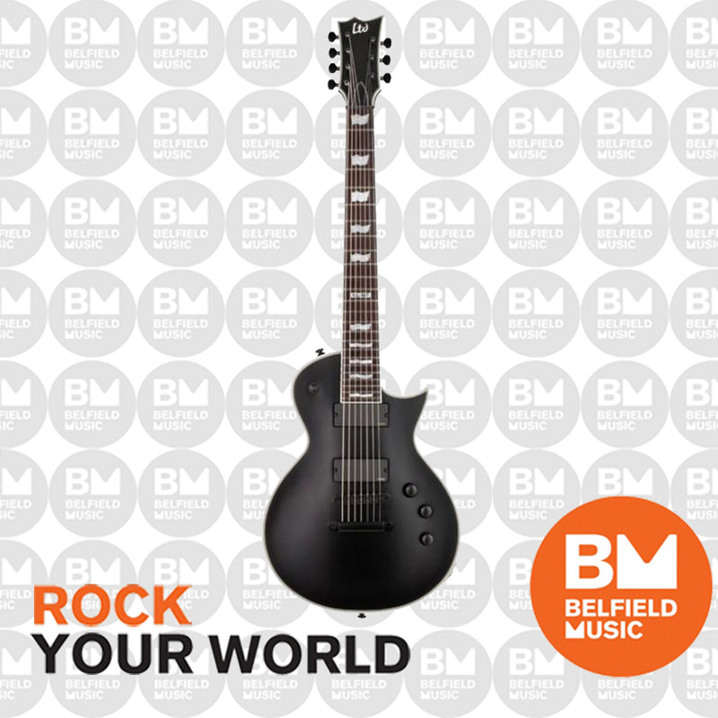 ESP LTD EC-407 Eclipse Electric Guitar 7-String Black Satin w/ EMGs ...