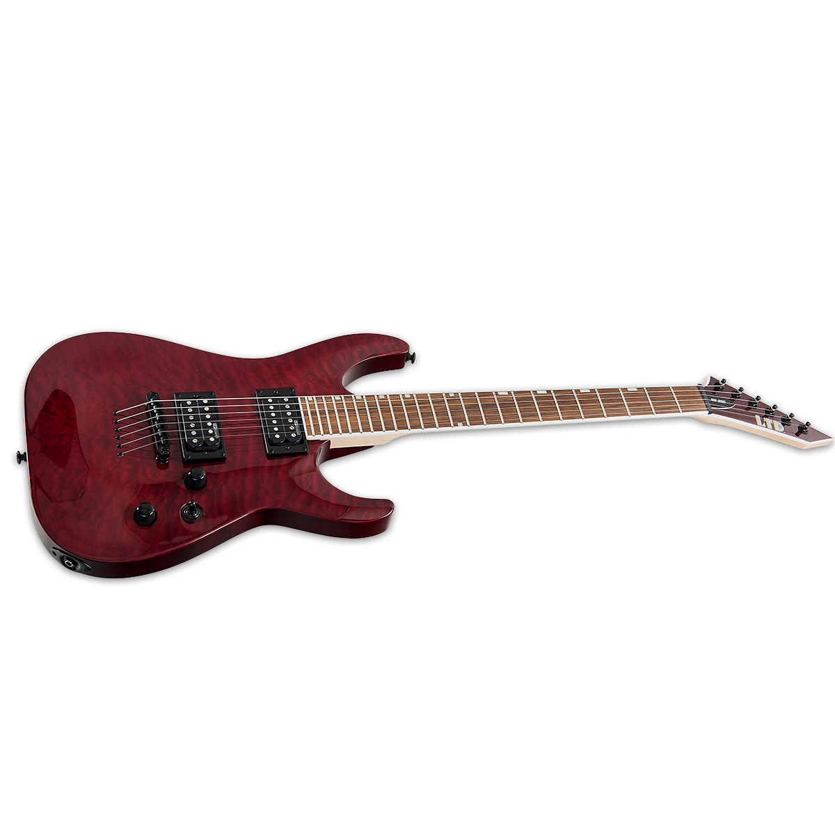 ESP LTD MH-200 QM NT Electric Guitar See Thru Black Cherry - Belfield Music