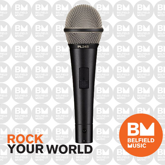 Electro-Voice EV PL24S Microphone Dynamic Supercardioid Vocal Mic w/ S ...