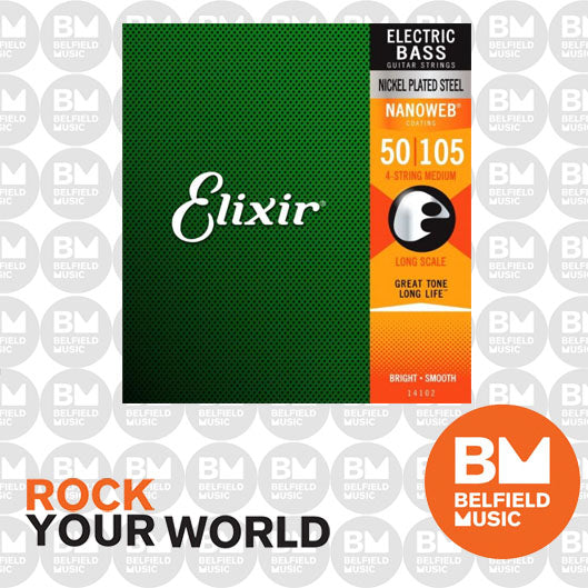Elixir 14102 Bass Guitar Strings 4 String Heavy 50-105 B-NW-H - Buy ...