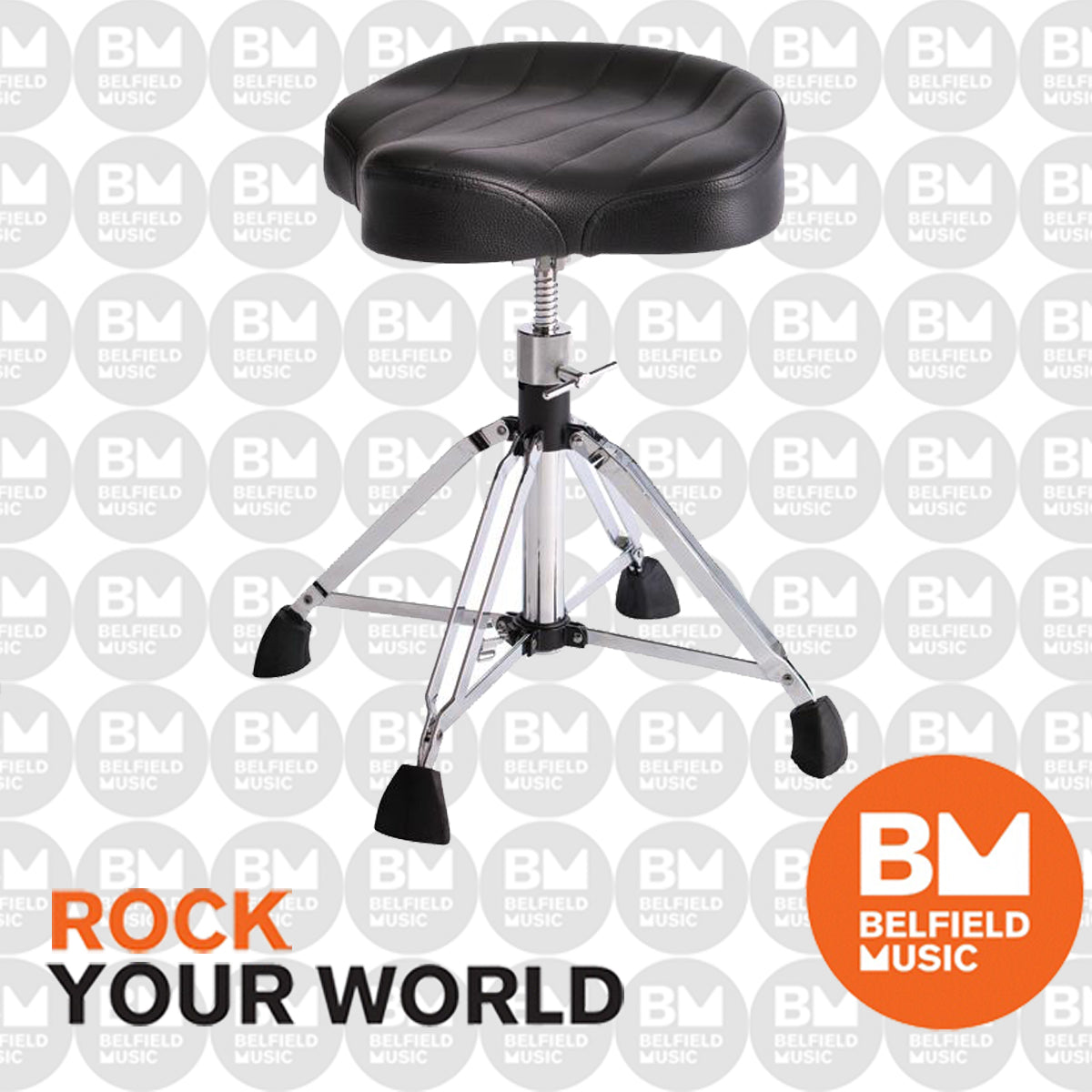 Gibraltar 9908 Drum Throne Stool 4-Post Oversized Motorcucle Style ...