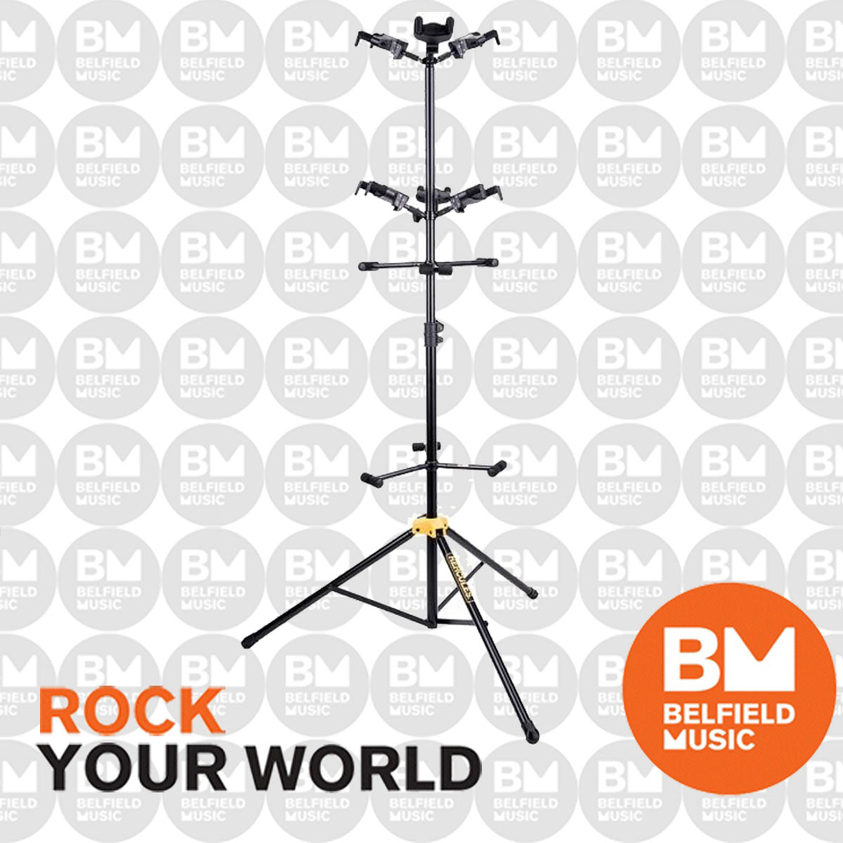 Hercules GS526B Plus Upright Guitar display stand for 6 guitars - Buy ...