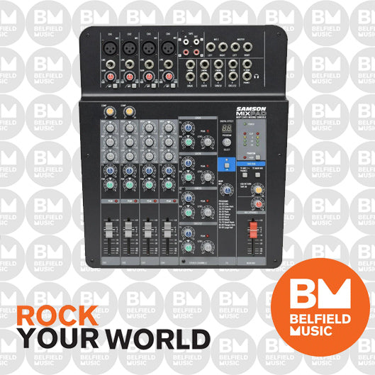 Samson MXP124FX 12 Channel Mixer with EFX & USB - Belfield Music