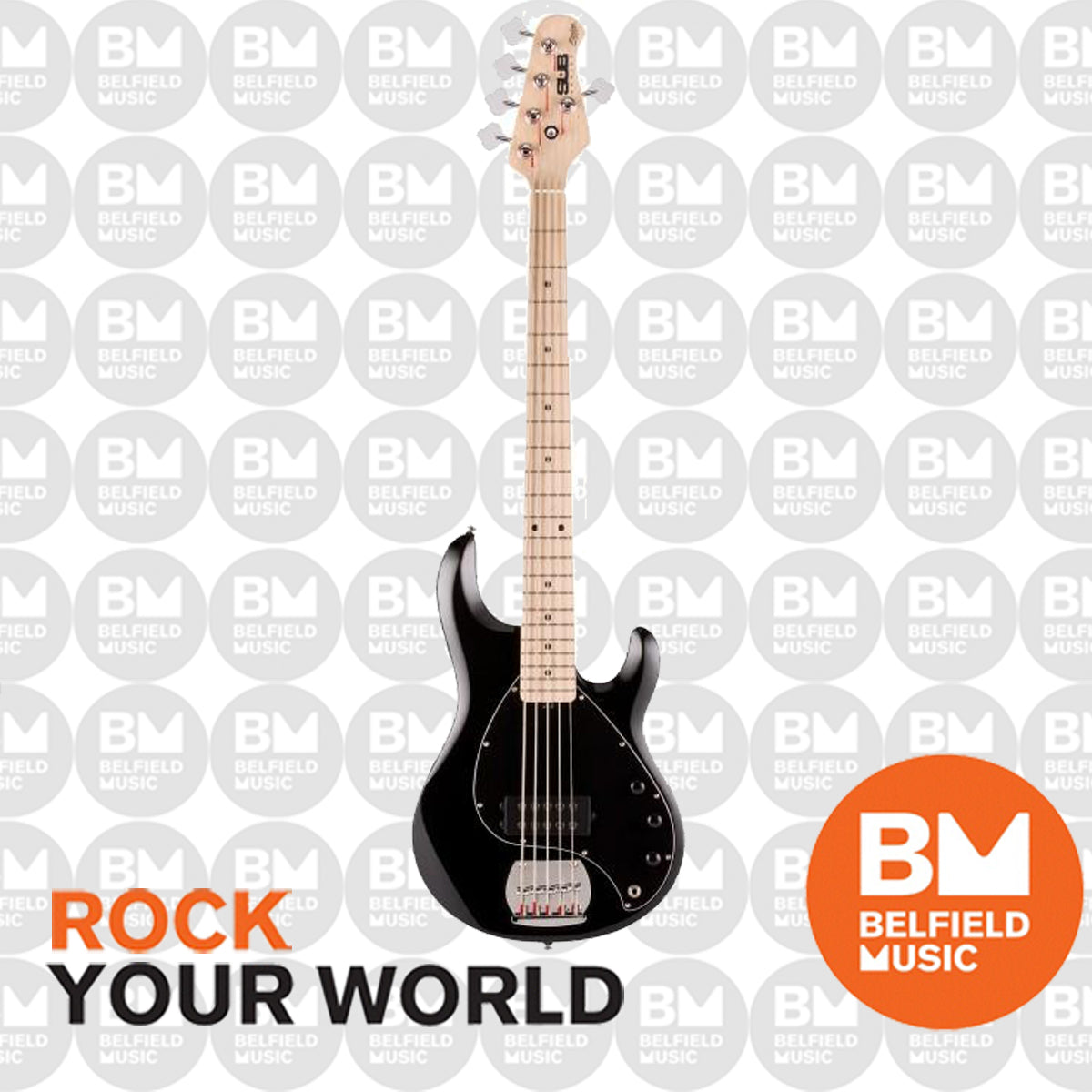 Sterling by Music Man StingRay5 RAY5 Bass Guitar 5-String Black - Buy ...
