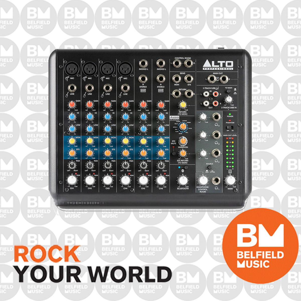 Alto Professional TrueMix 800FX 8-Channel Analogue Mixer w/ USB ...