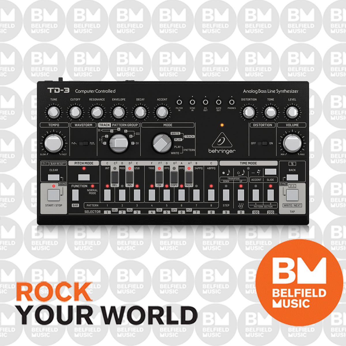 Behringer TD3-BK Analog Bass Line Synthesizer - Buy Online - Belfield Music