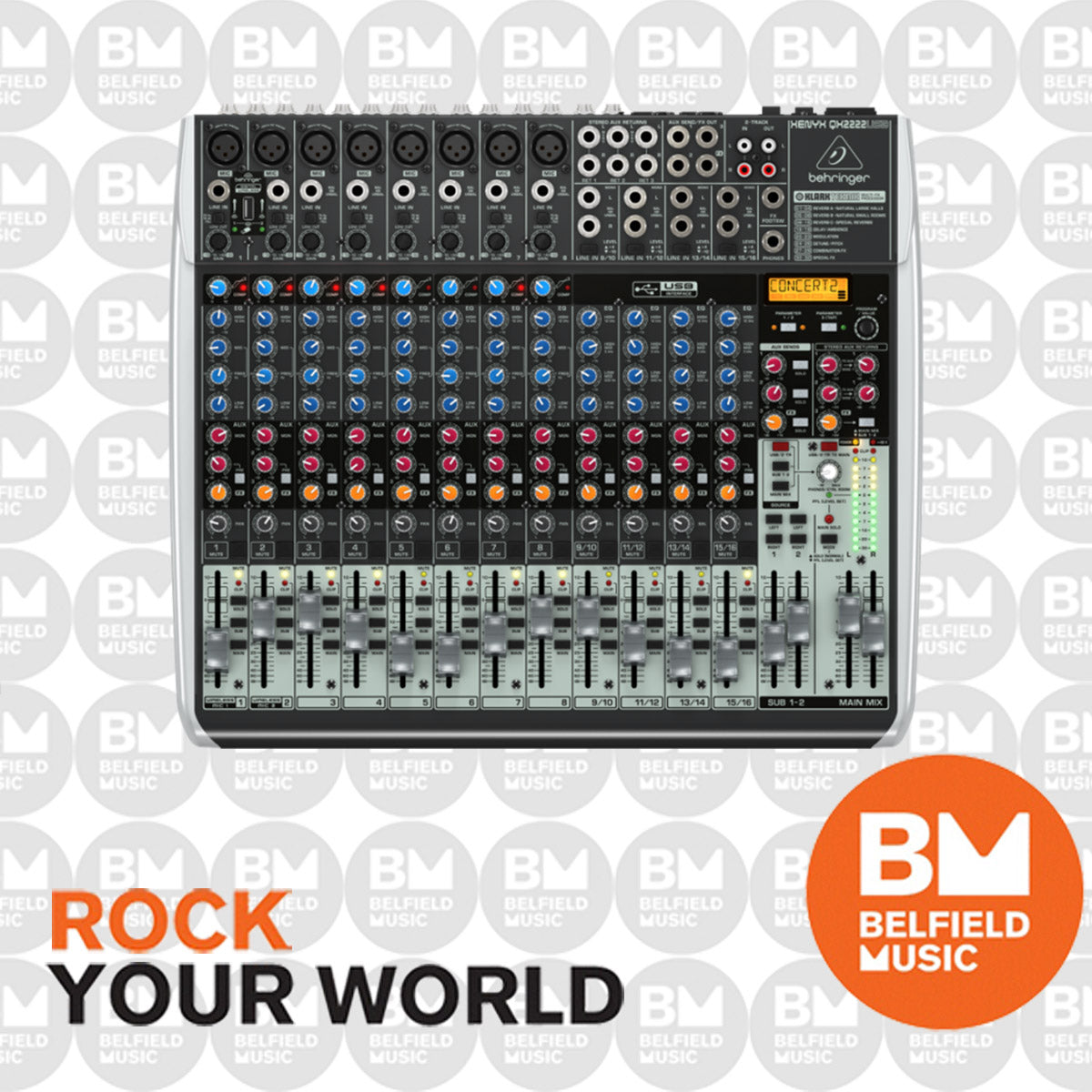 Behringer Xenyx QX2222USB Mixer - Buy Online - Belfield Music