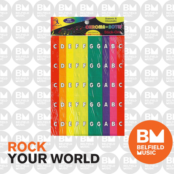 Chroma-Notes Diatonic & Chromatic Stick Ons - Buy Online - Belfield Music
