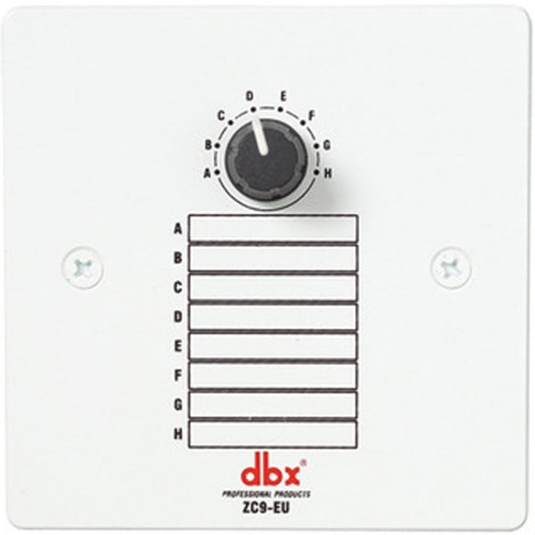 DBX ZC9 Zone Controller Wall-Mounted 8-Position - Buy Online - Belfield ...