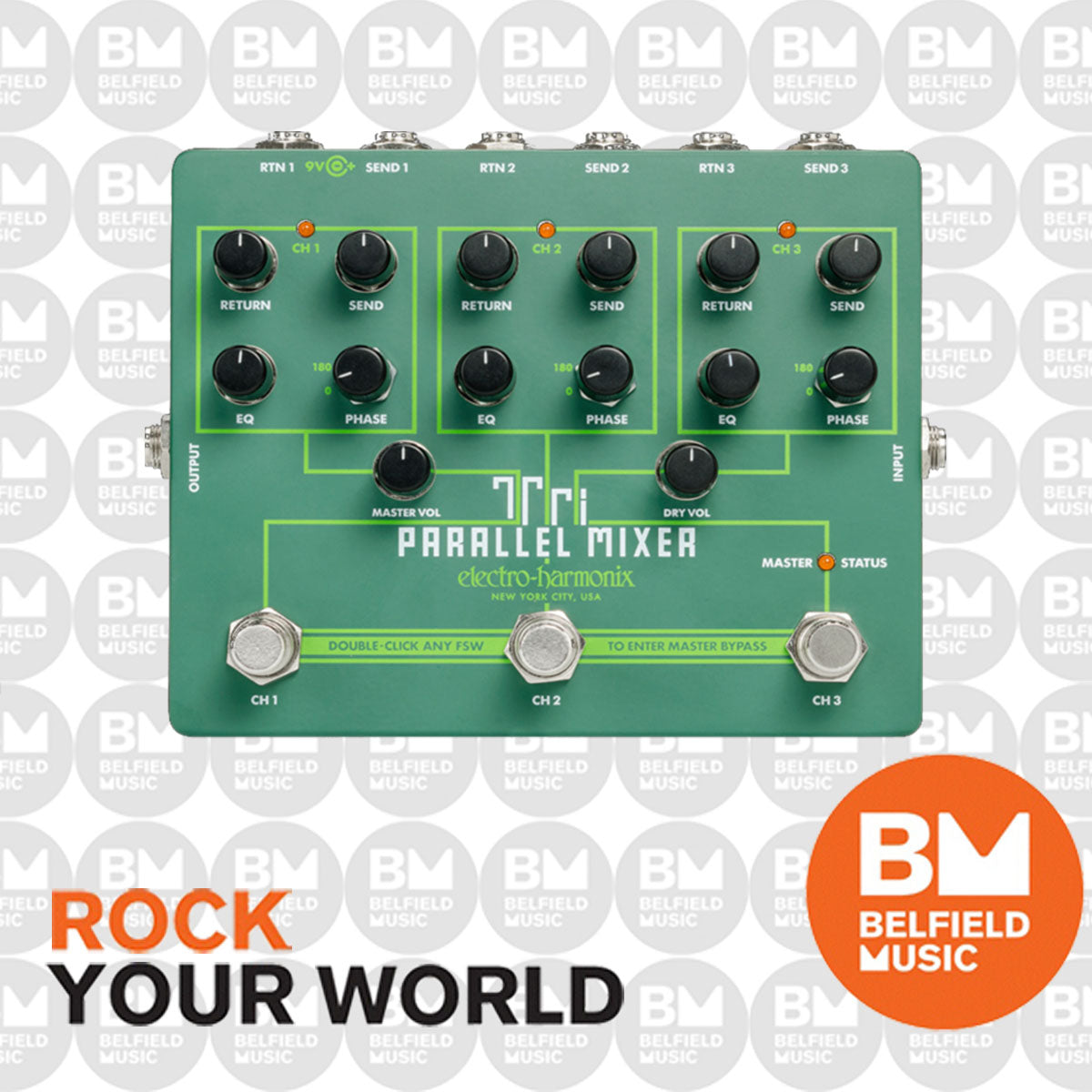 Electro-Harmonix EHX Tri Parallel Mixer Pedal - Buy Online - Belfield Music