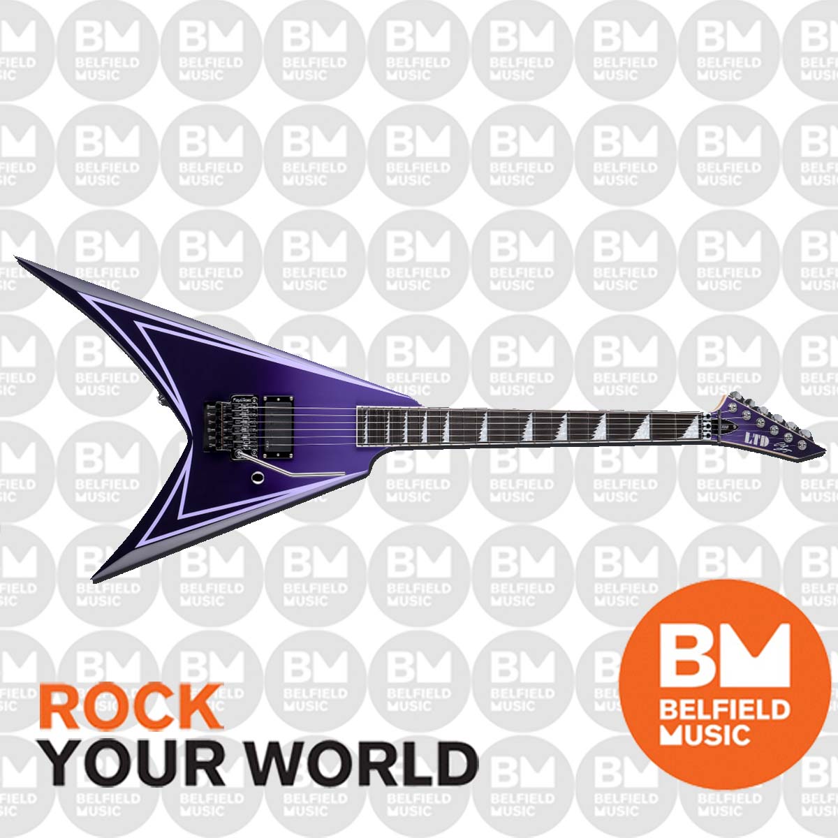 ESP LTD ALEXI HEXED Laiho Signature Electric Guitar Purple Fade ...