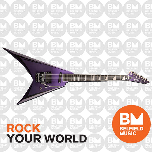 ESP LTD ALEXI RIPPED Laiho Signature Electric Guitar Purple Fade Satin ...