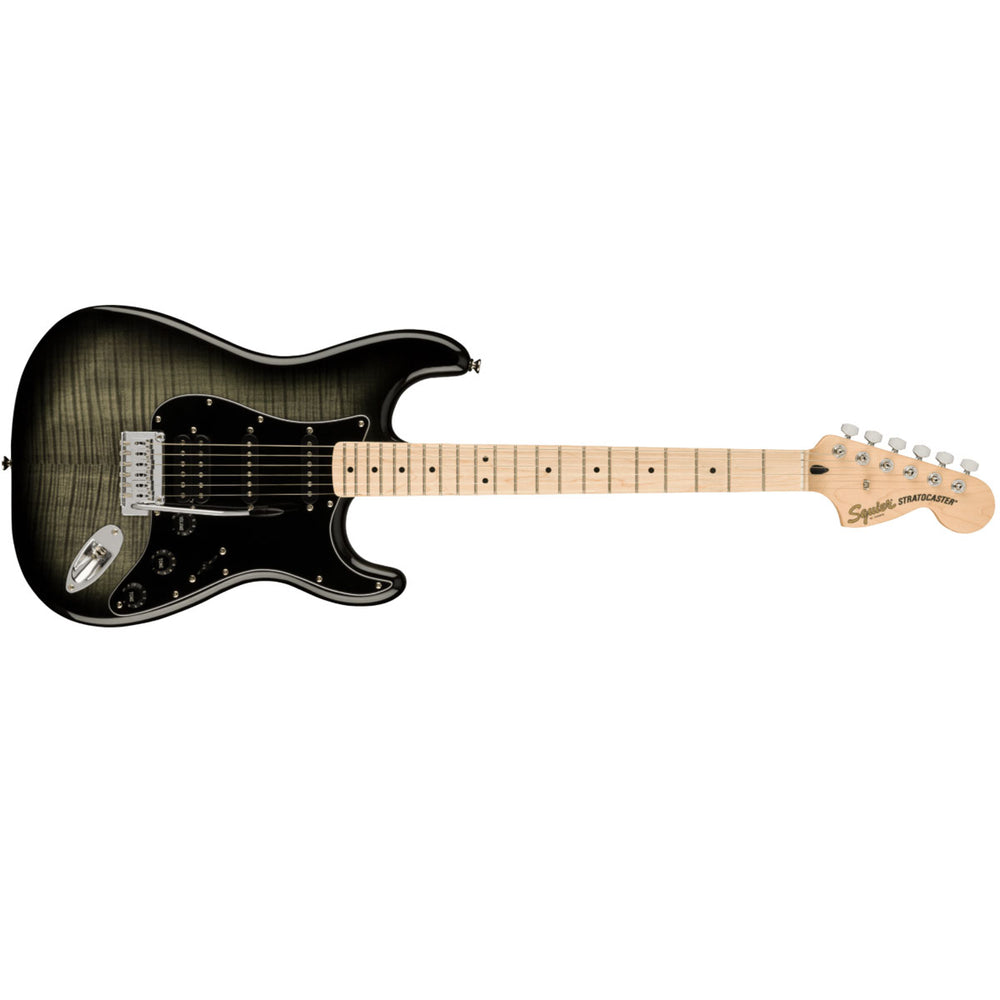 Fender Squier Affinity Series Stratocaster FMT HSS Guitar Black Burst ...