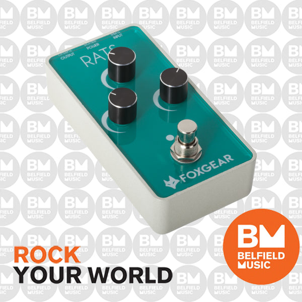 Foxgear RTS Rats Distortion Effects Pedal - Buy Online - Belfield Music
