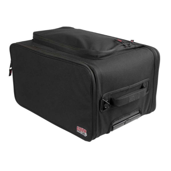 Gator GR-RACKBAG-4UW Lightweight Audio Console Rack Bag 4U w/ Wheels ...