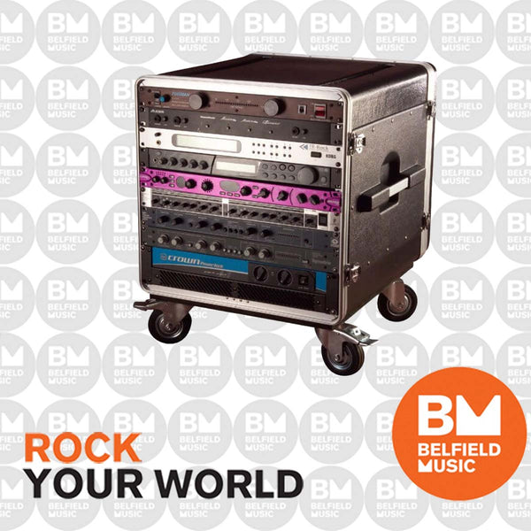 Gator GRC-BASE-14 Molded PE Audio Console Rack 14U 21inch Deep Casters ...