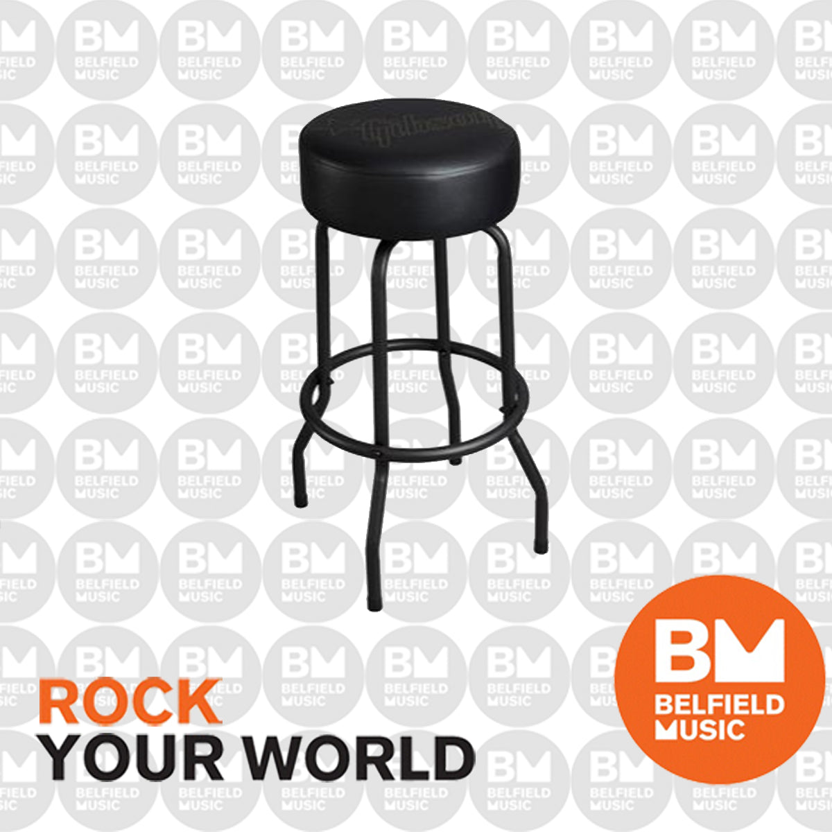 Gibson Premium Guitar Stool Star Logo - Tall - GA-STOOL3 - Buy Online ...