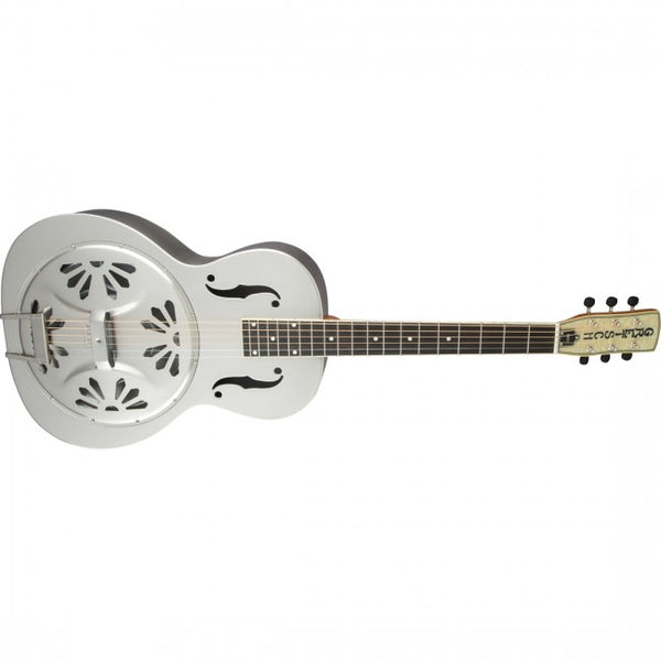 Gretsch G9221 Bobtail Steel Round-Neck A.E. Steel Body Spider Cone ...