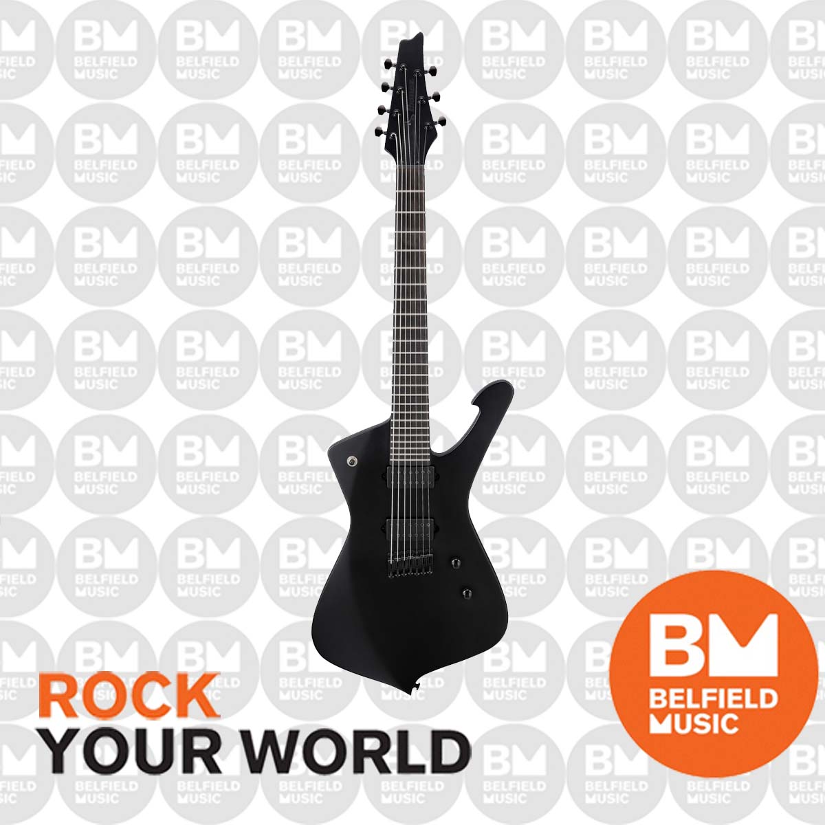 Ibanez Iron Label ICTB721 ICEMAN Electric Guitar 7-String Black Flat ...