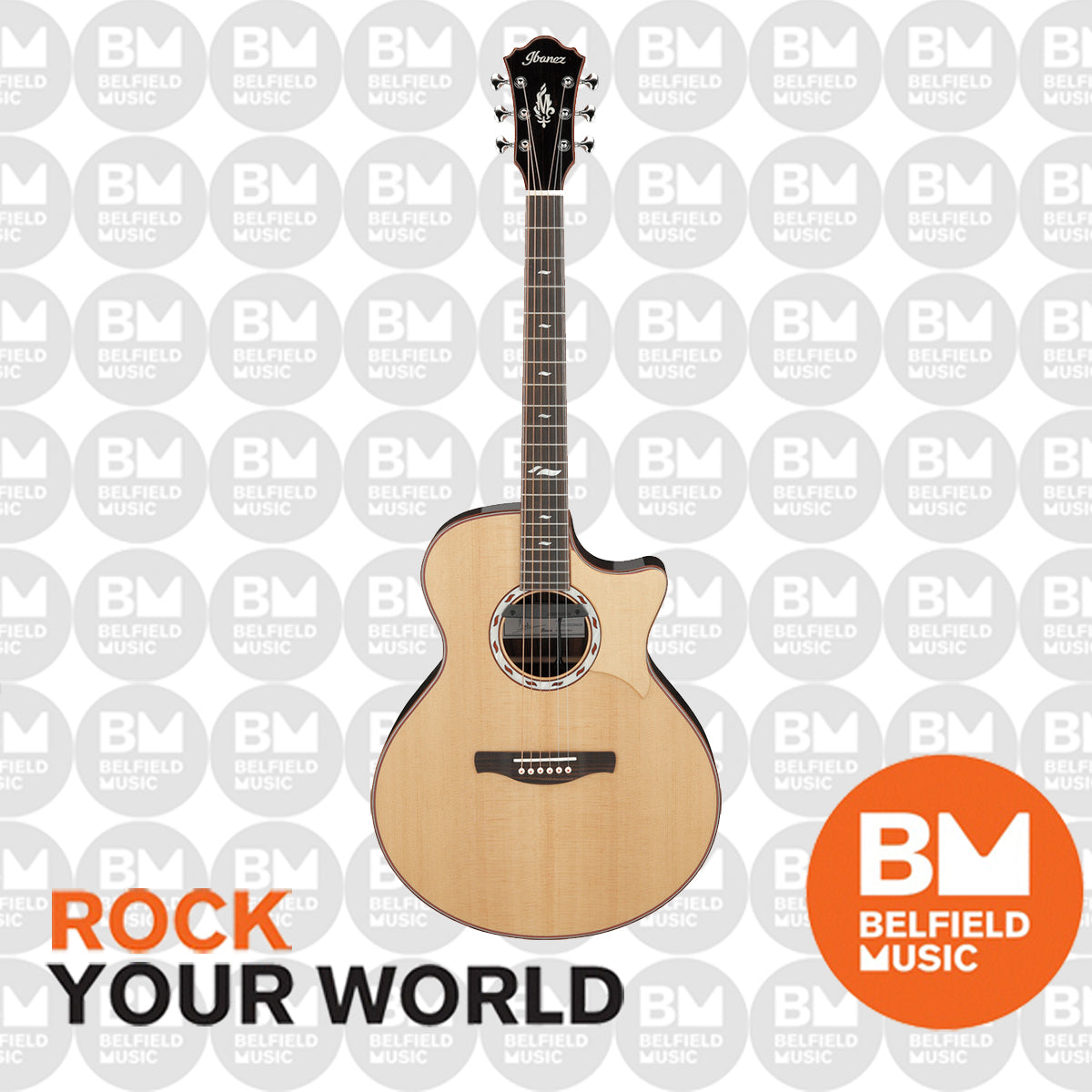 Ibanez MRC10 NT Marcin Signature Acoustic Guitar Natural High Gloss ...