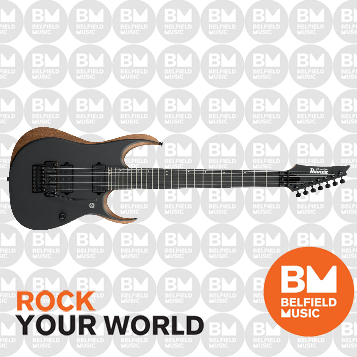 Ibanez Prestige RGDR4327 Electric Guitar 7-String Natural Flat w/ Case ...